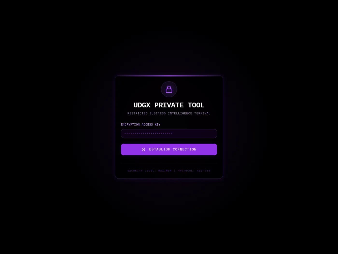 UDGX Private Tool