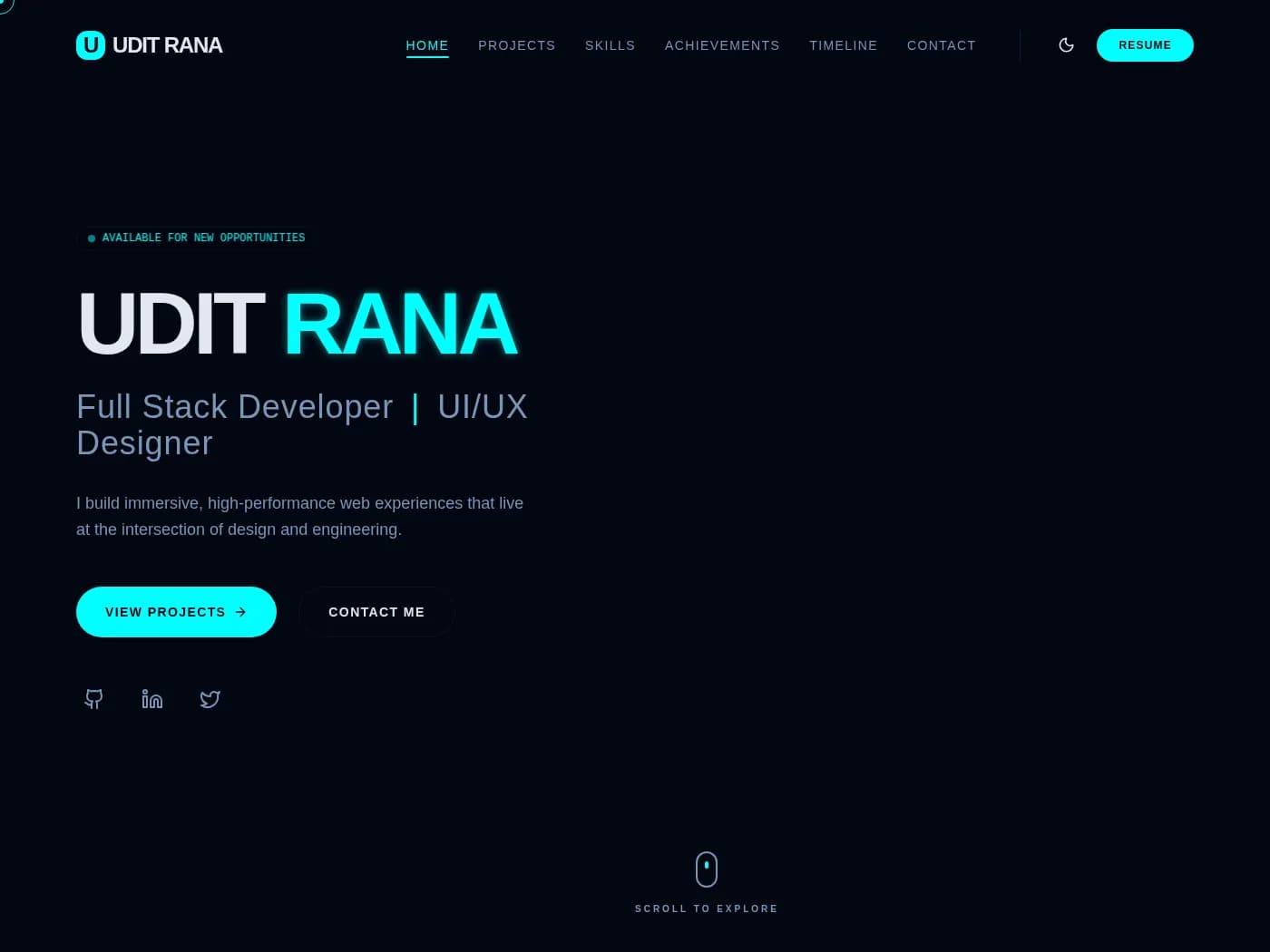 Udit Rana 3D Portfolio