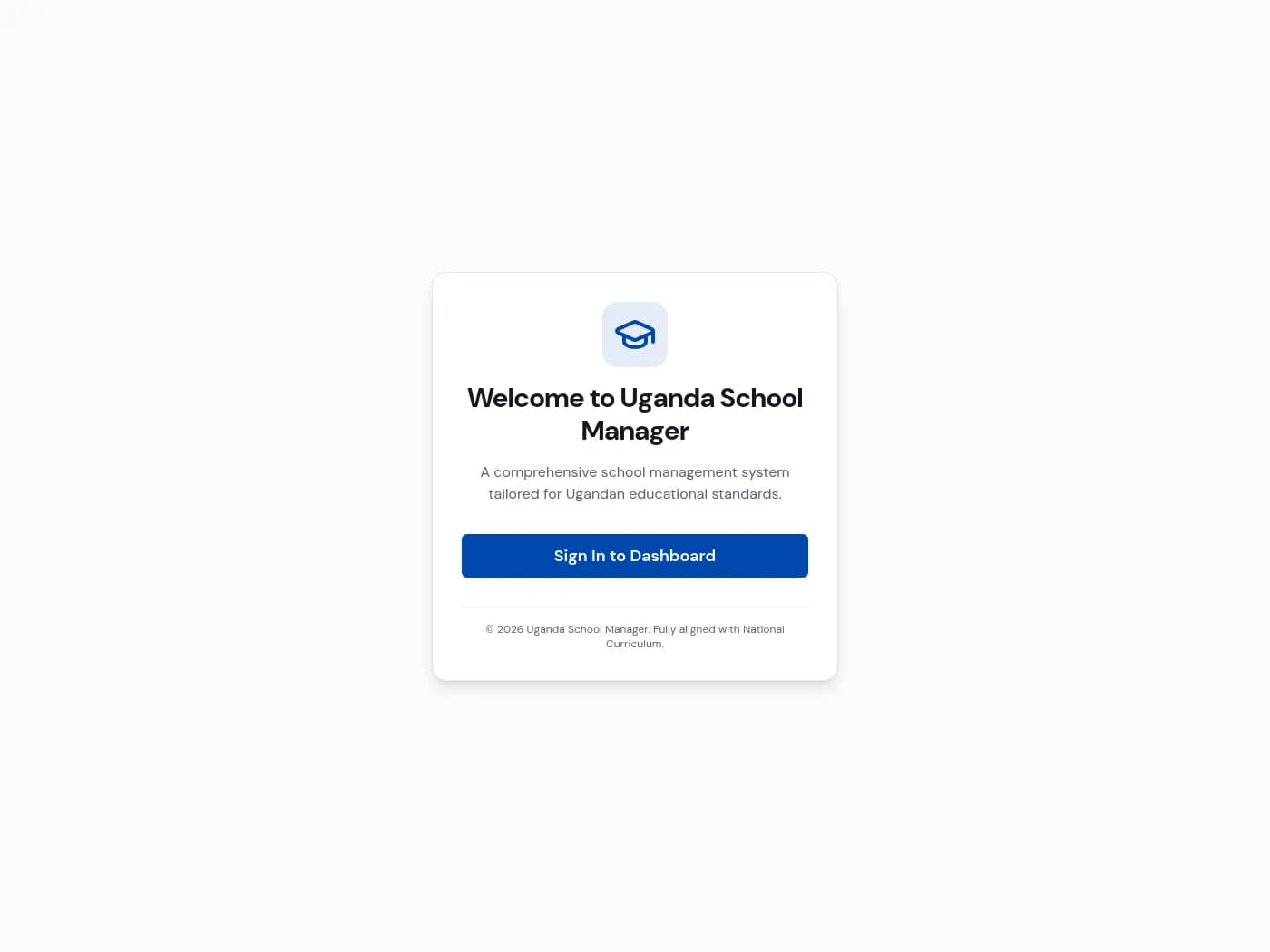 Uganda School Manager