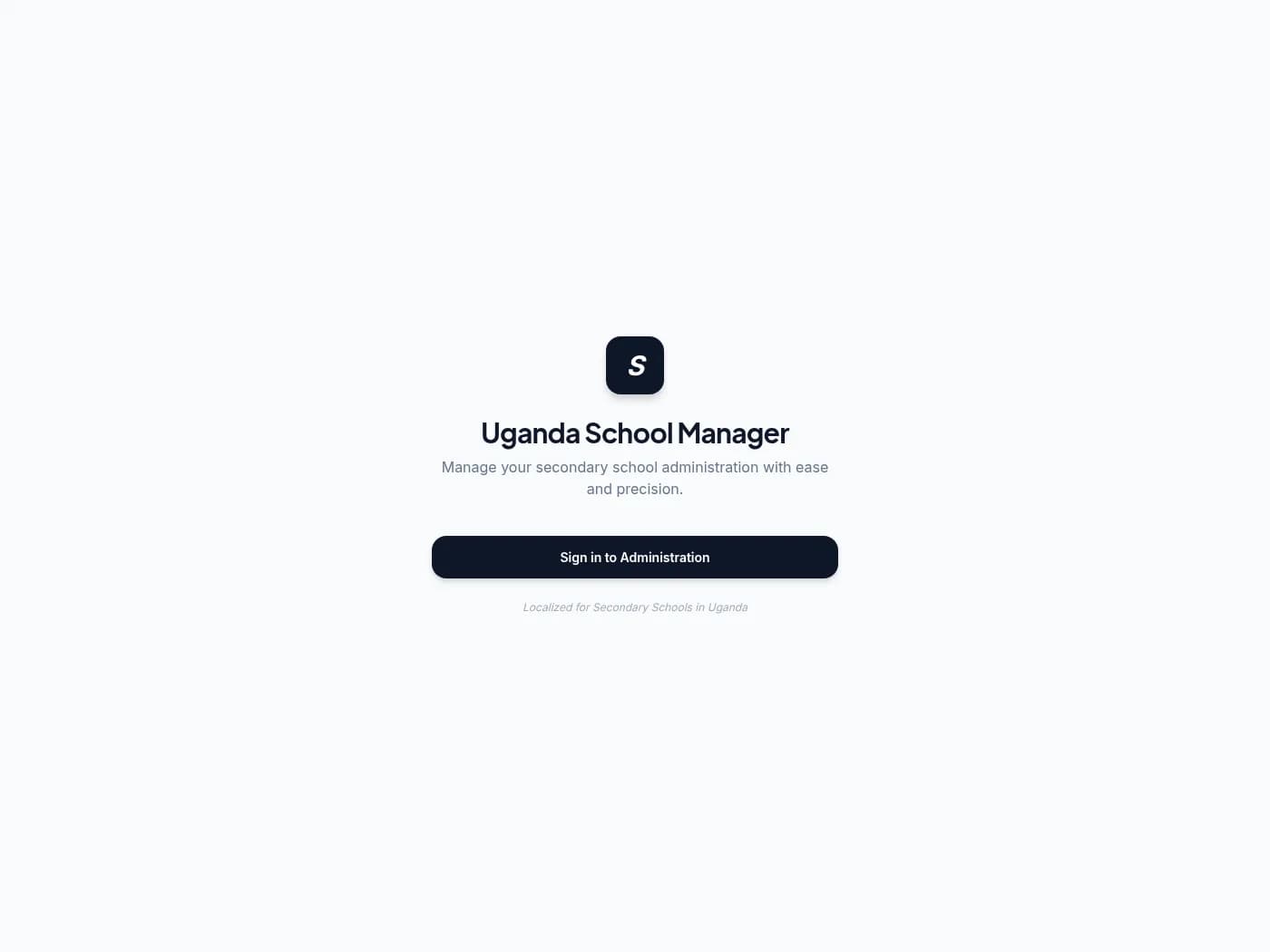 Uganda School Manager