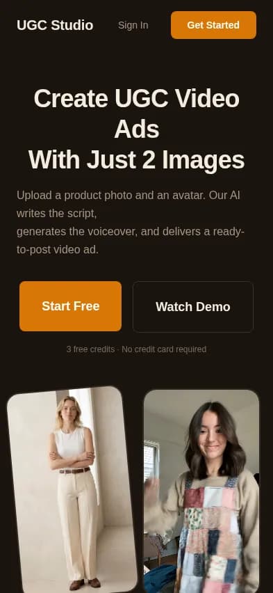 UGC Studio AI Video App