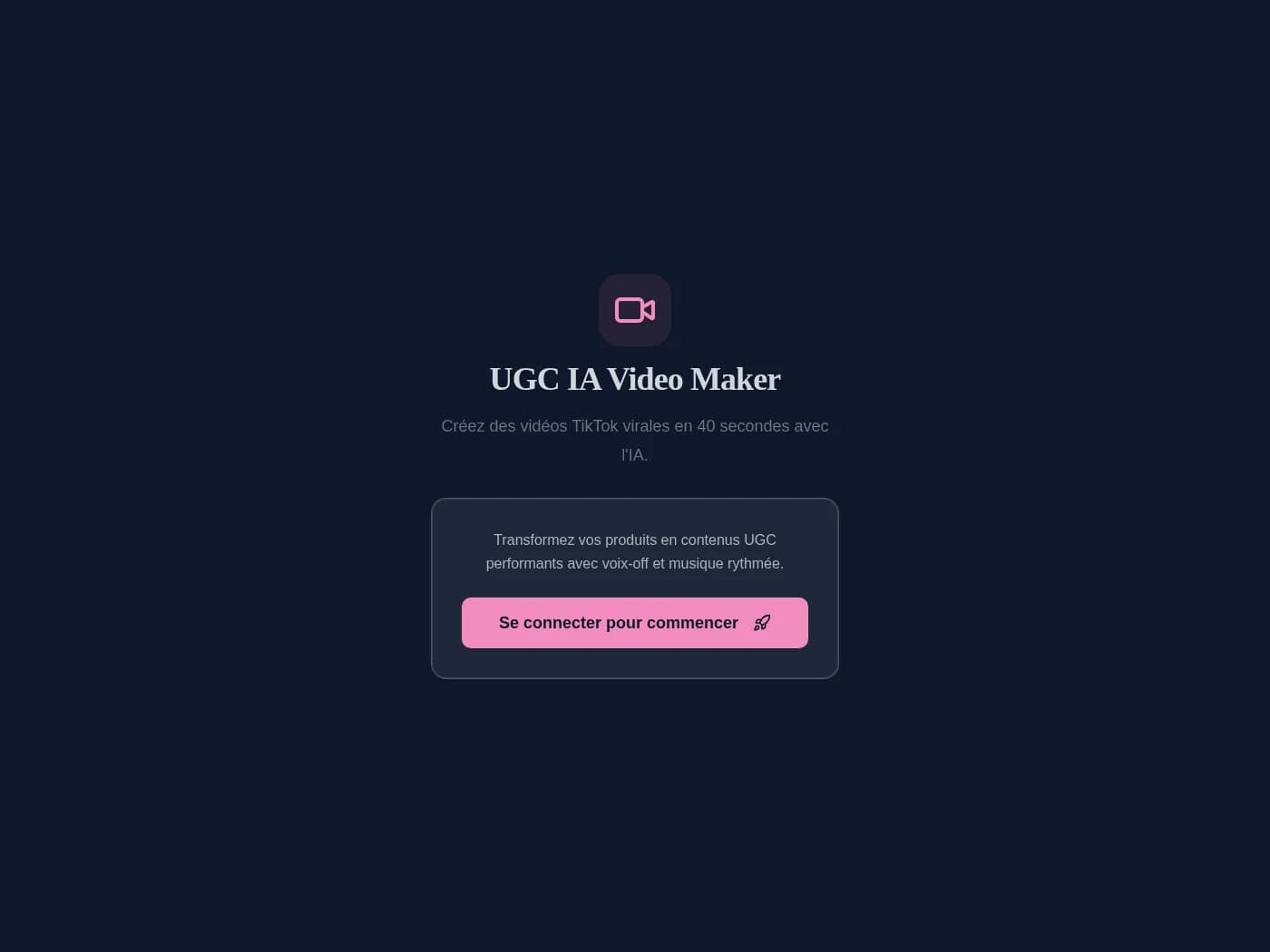 UGC IA Video Maker
