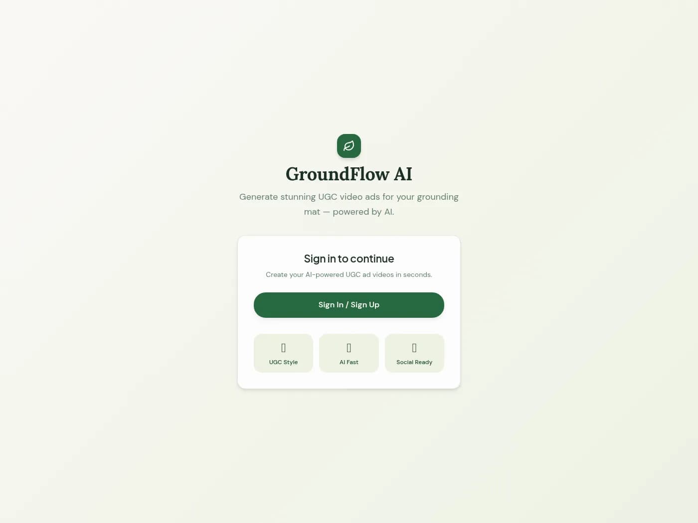 Grounding Mat UGC Ad