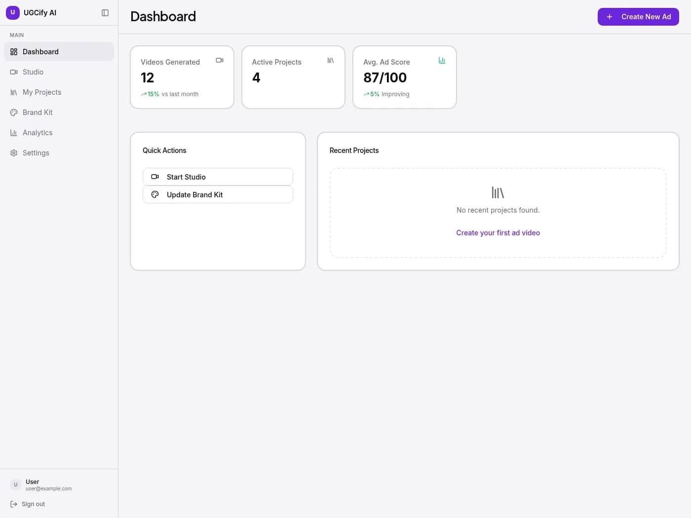 UGCify AI Studio