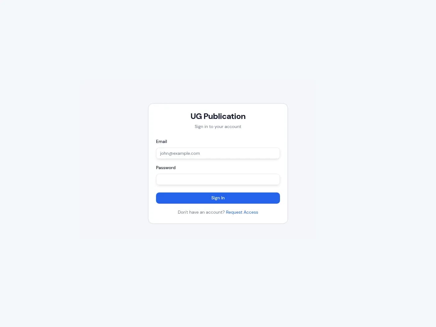 UGP Private Network Portal