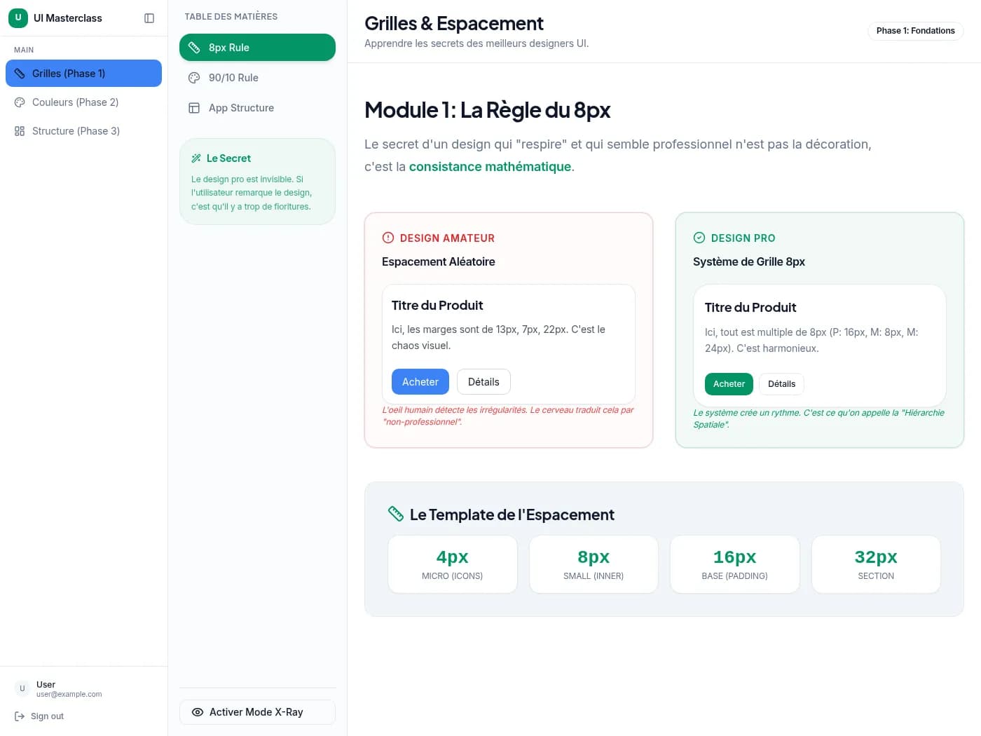 UI Design Blueprint