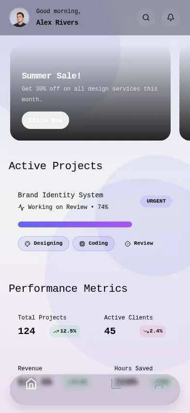 Pro UI Mobile Screens