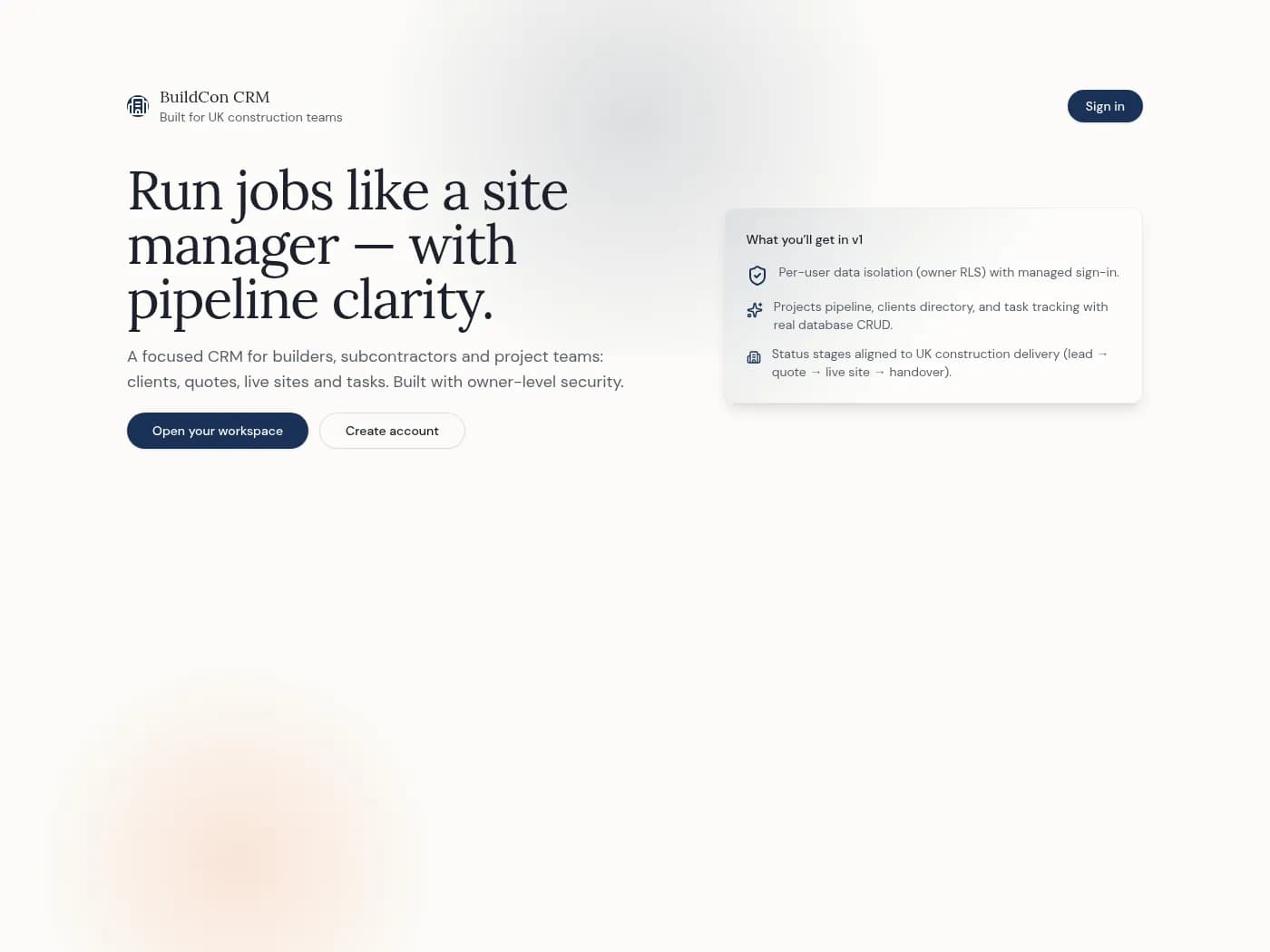 BuildCon CRM
