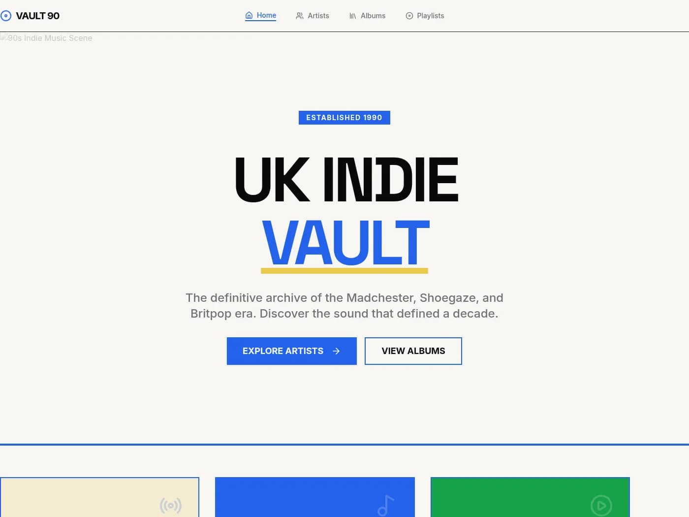90s UK Indie Vault