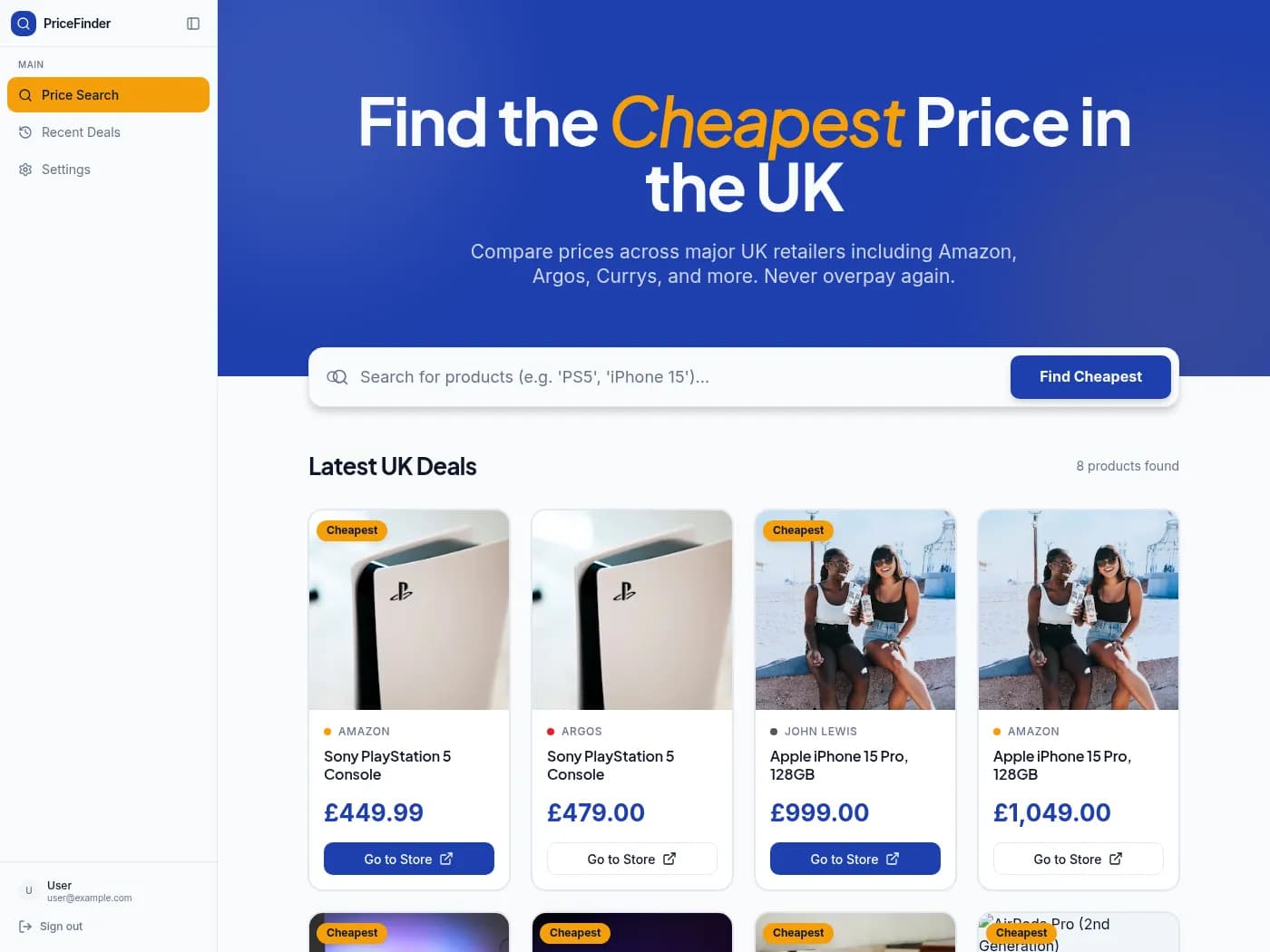 UK Price Finder