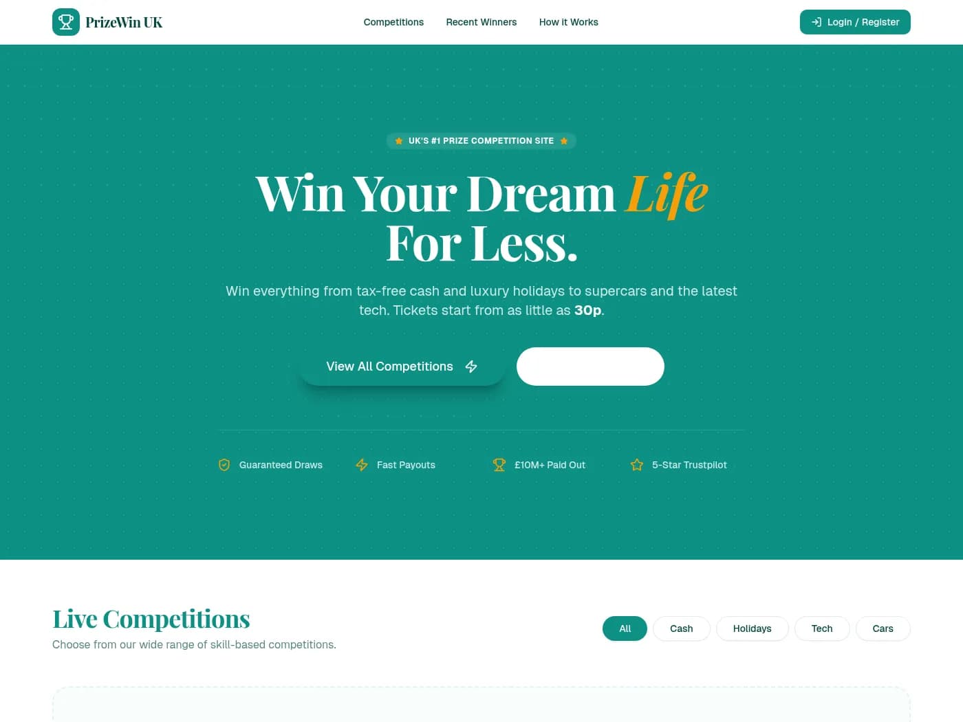 PrizeWin UK Competitions