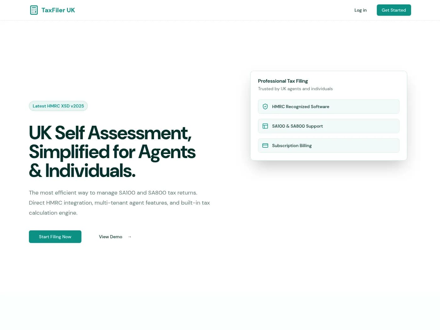 TaxFiler UK SaaS