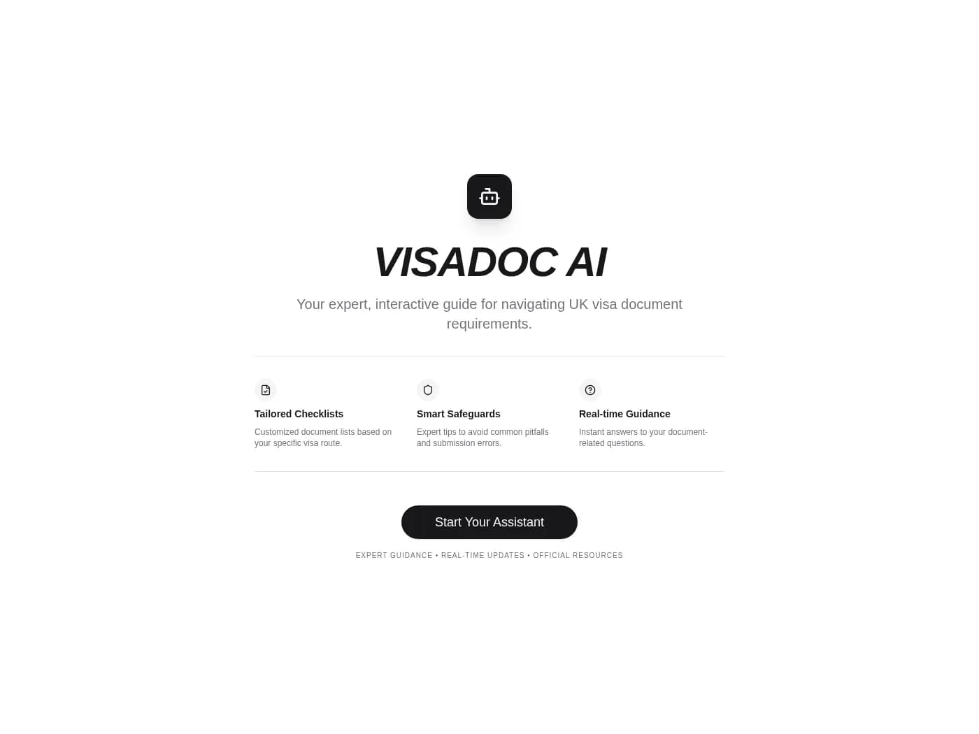 VisaDoc AI Assistant