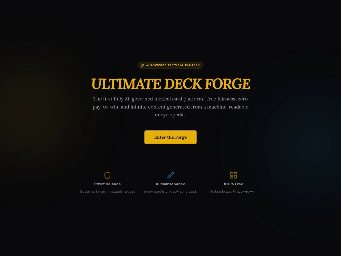 Ultimate Deck Forge AI