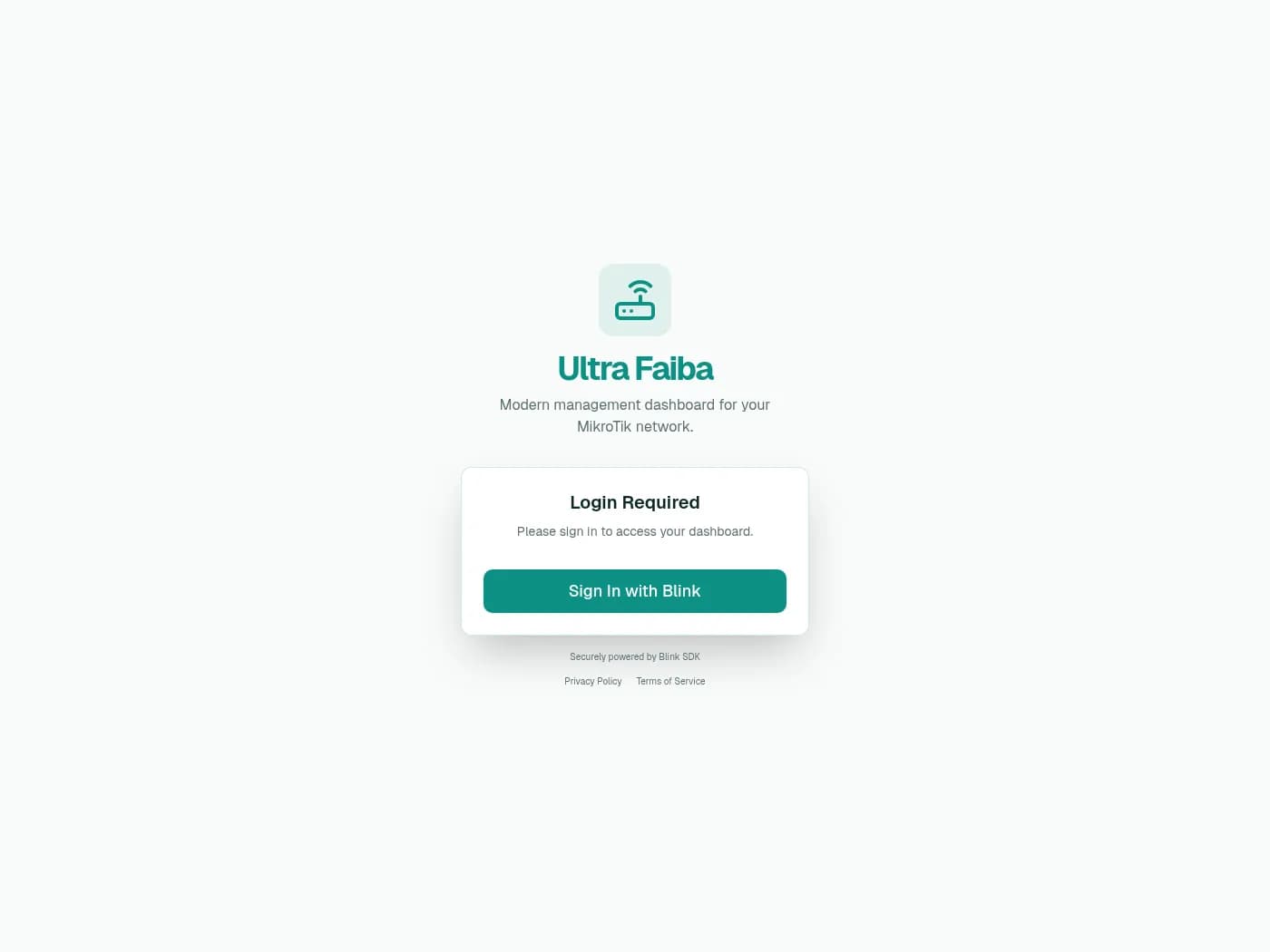 Ultra Faiba Router Manager