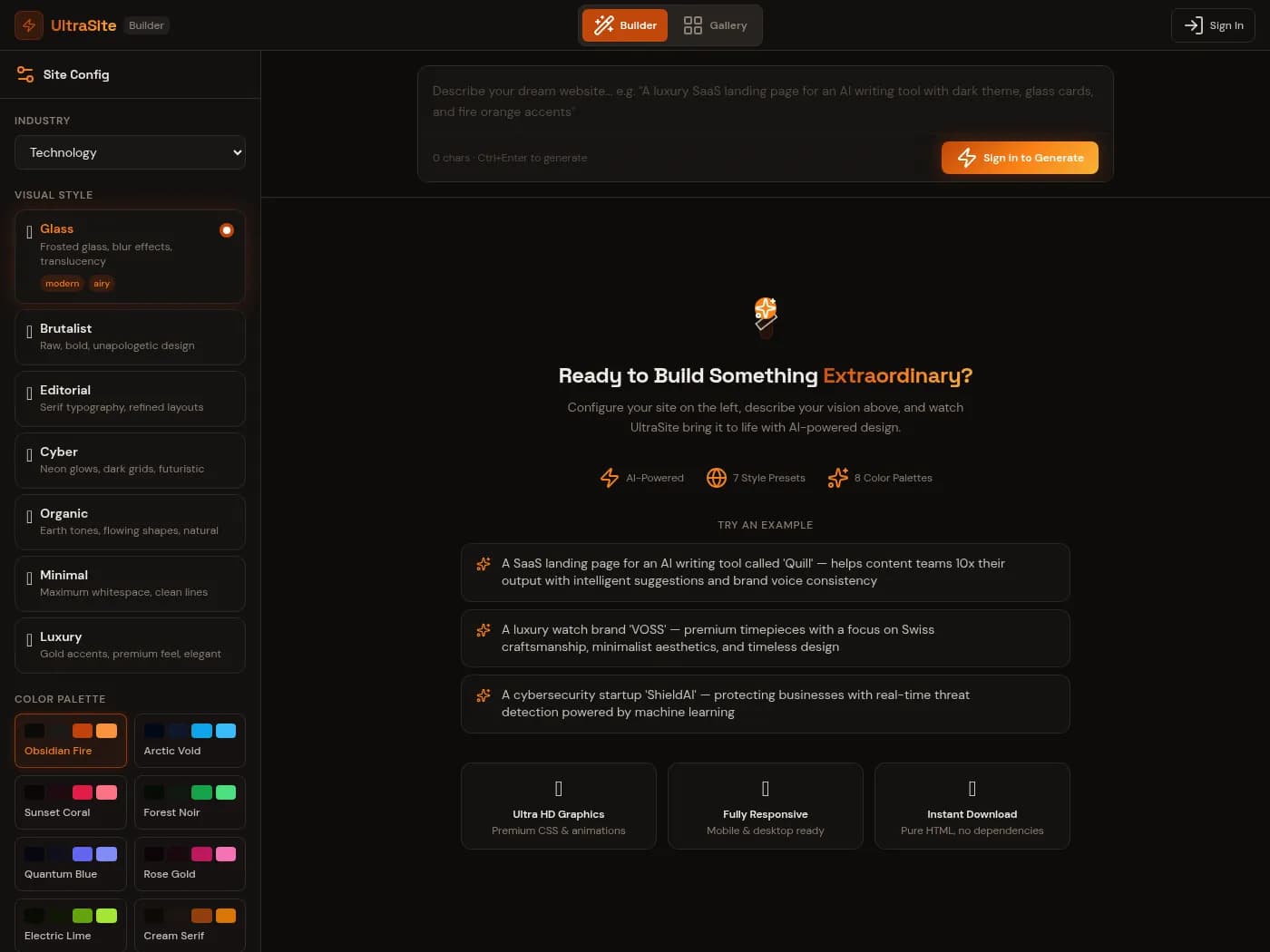 UltraSite Builder