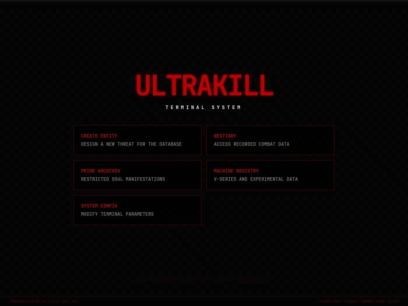 ULTRAKILL Terminal Creator