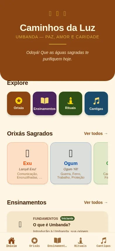 Umbanda Learning App