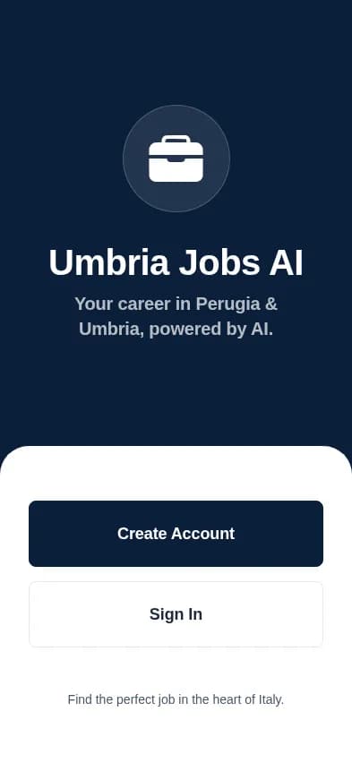 Umbria Jobs AI App