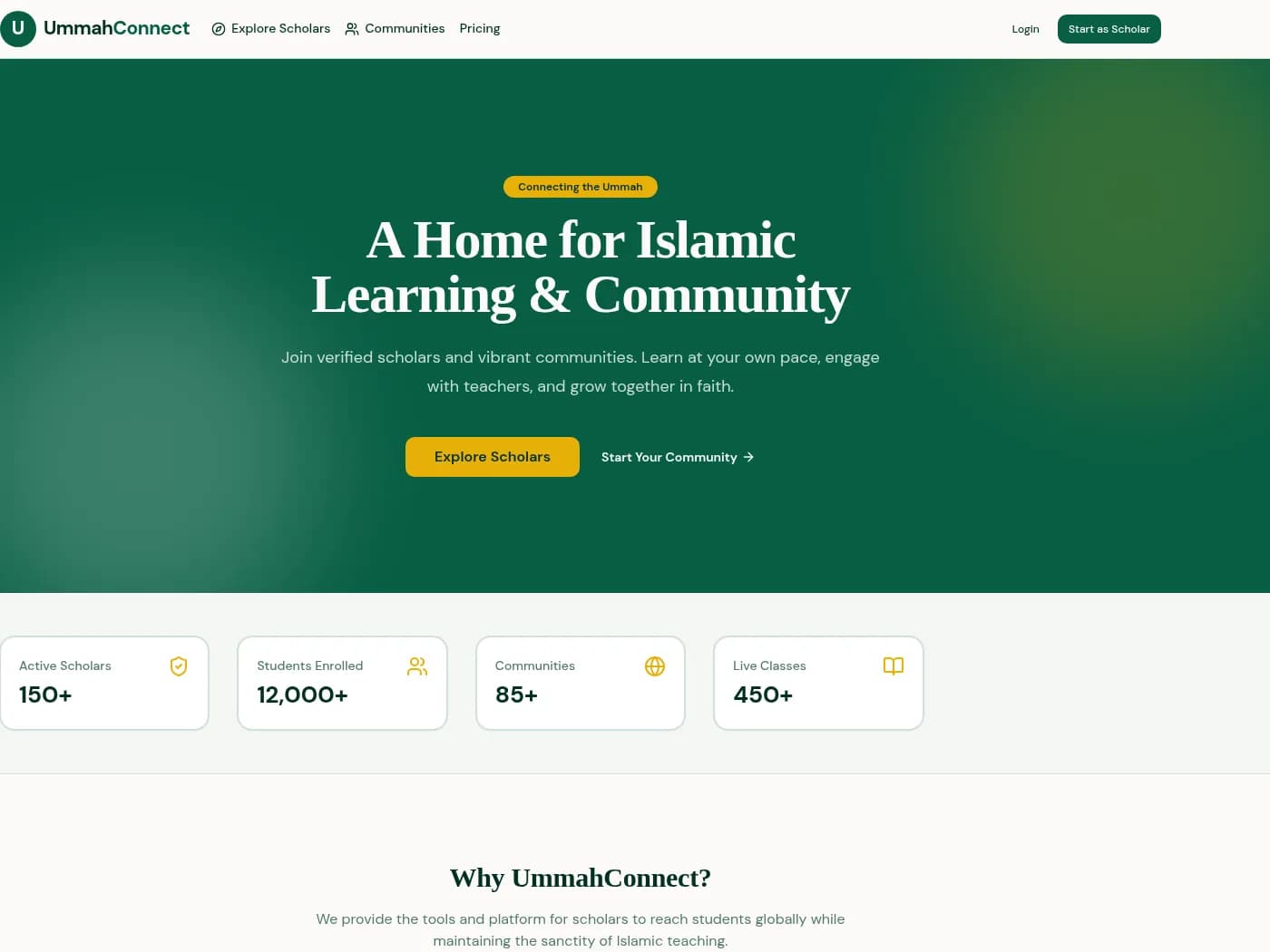 UmmahConnect Platform