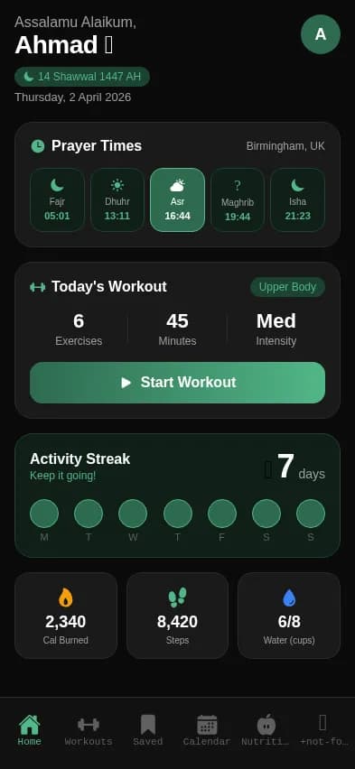 Ummati Fitness App