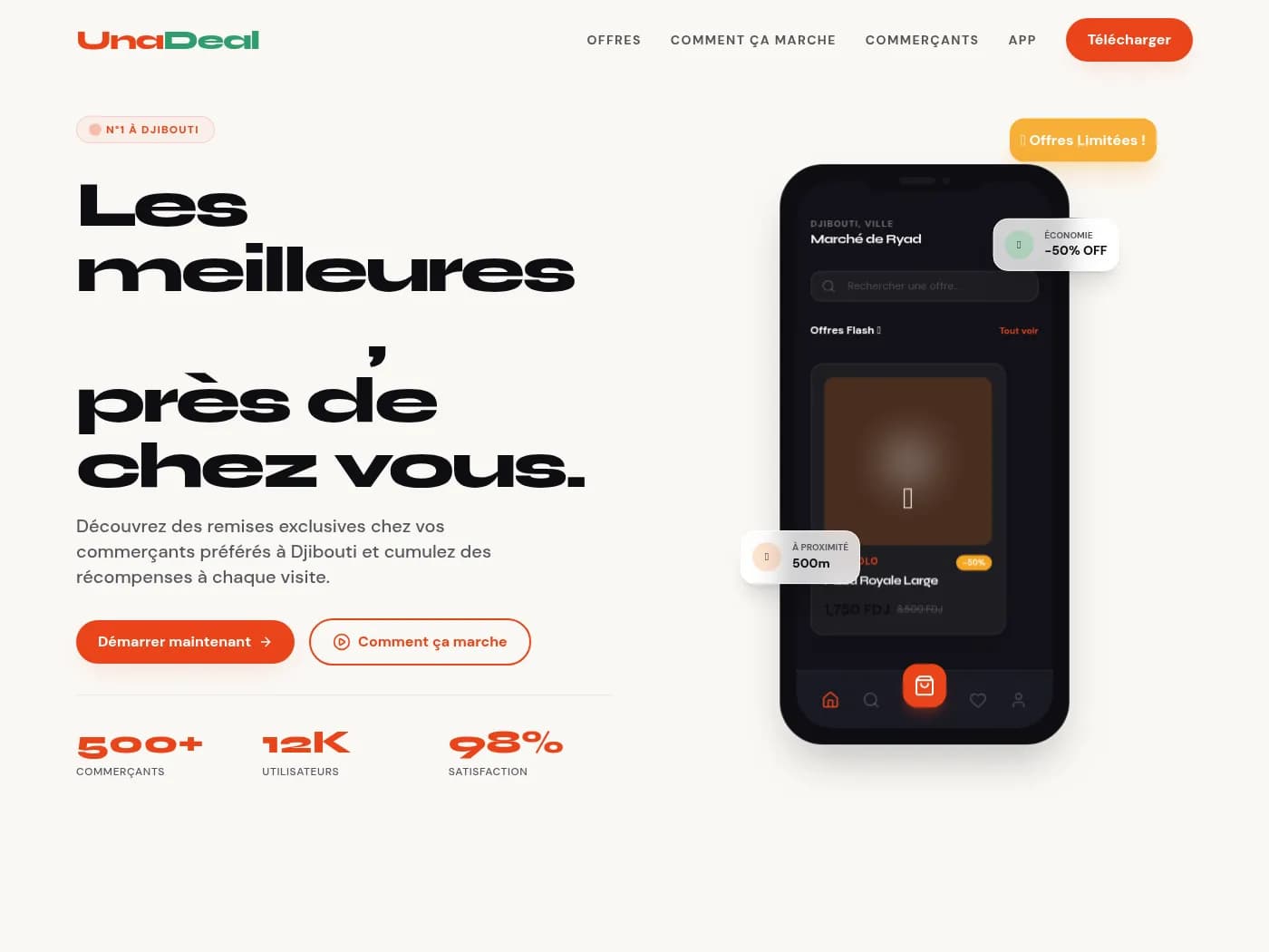 UnaDeal Landing Page