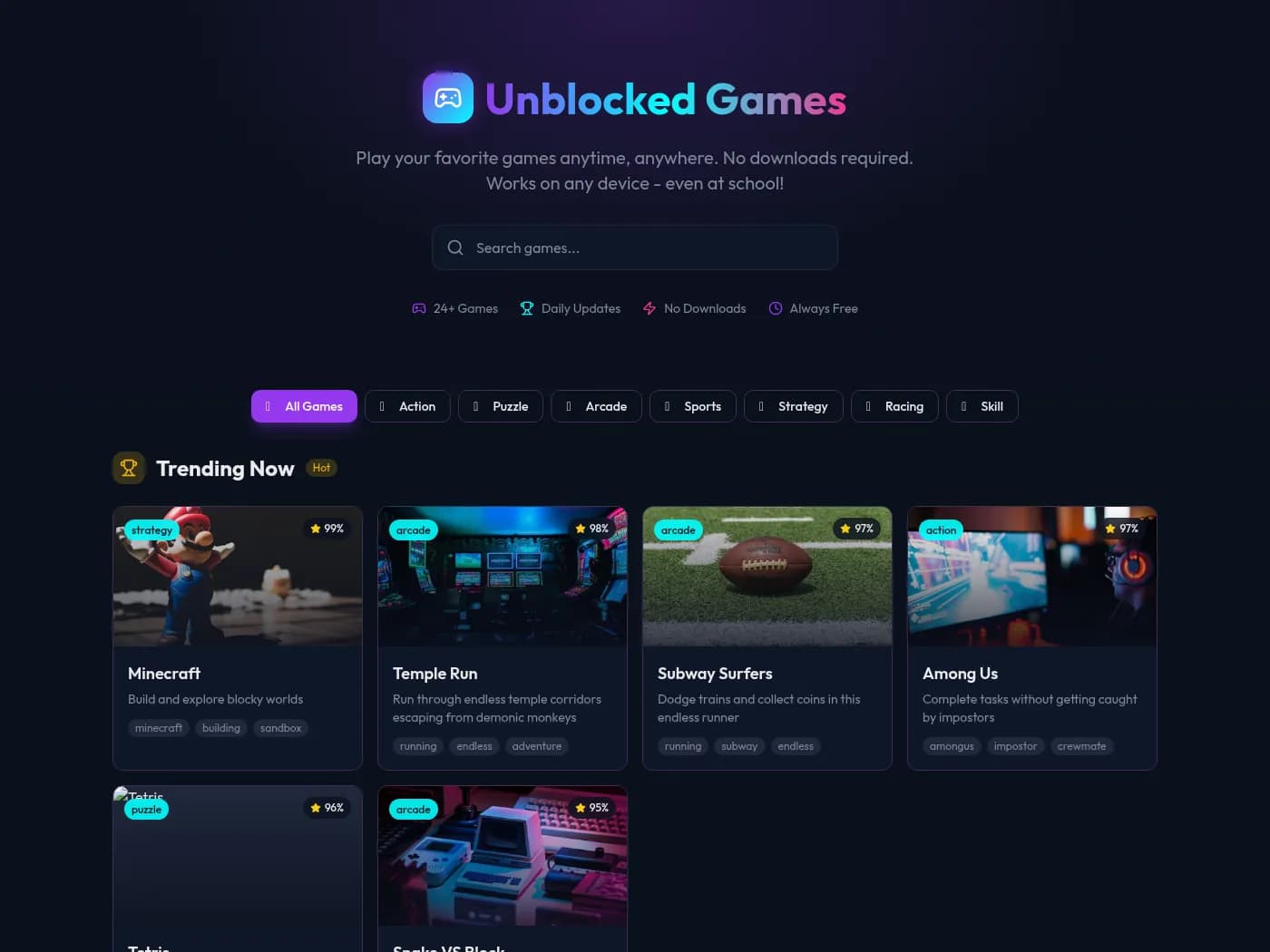Unblock Game Portal