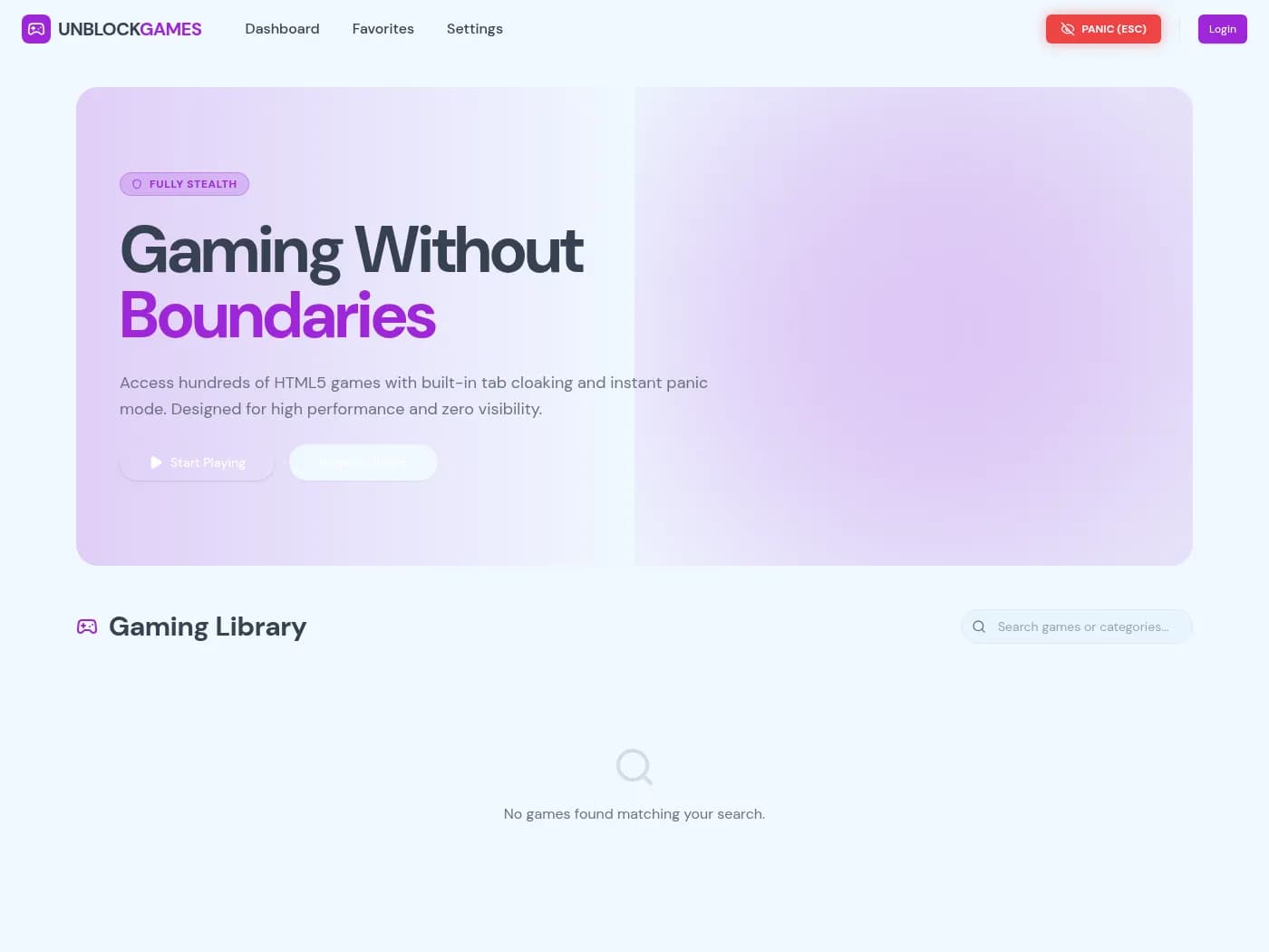 Unblockable Games Portal