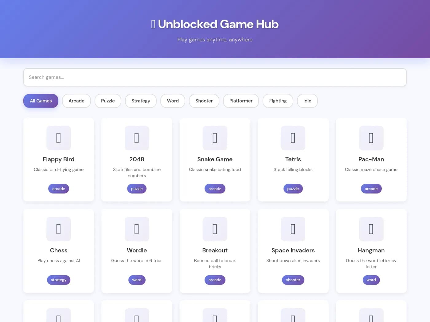 Unblocked Game Hub