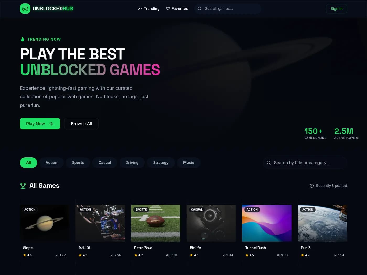 Unblocked Game Hub