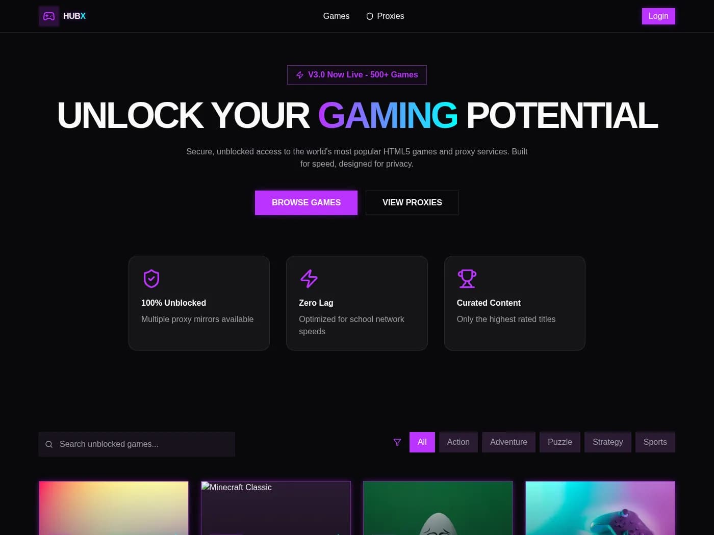 Unblocked Games Hub