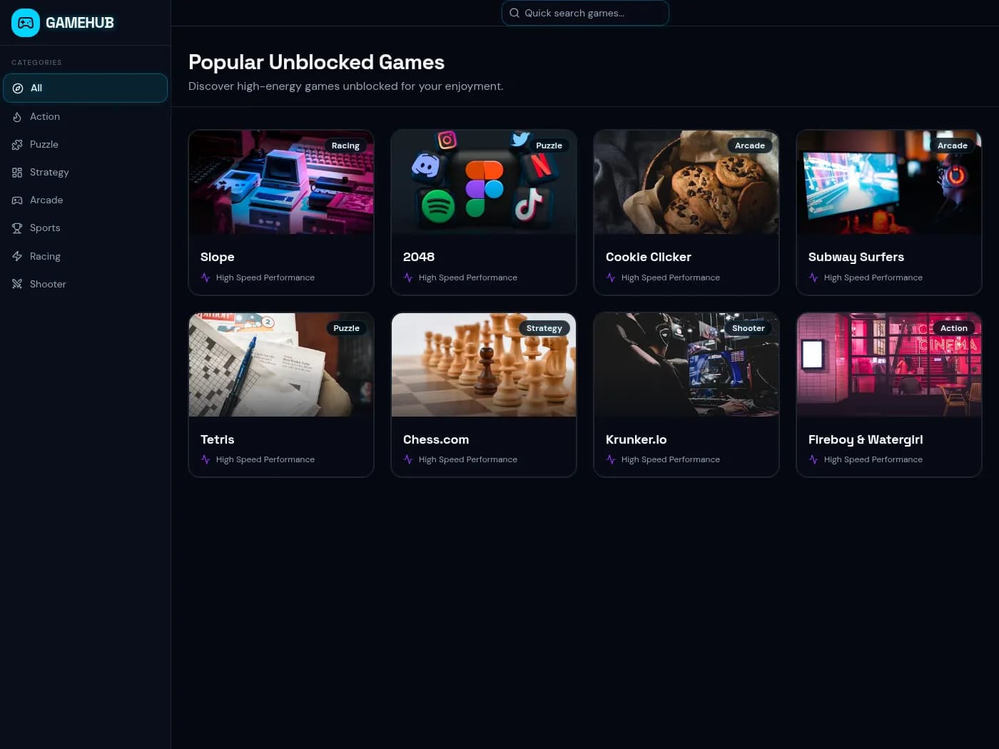 Unblocked Games Hub