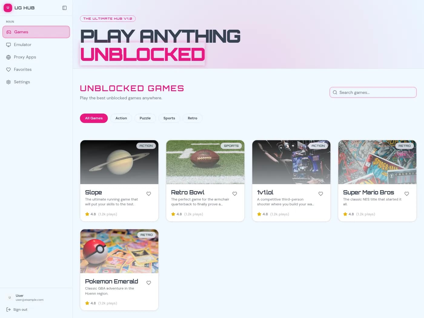 Unblocked Games Hub
