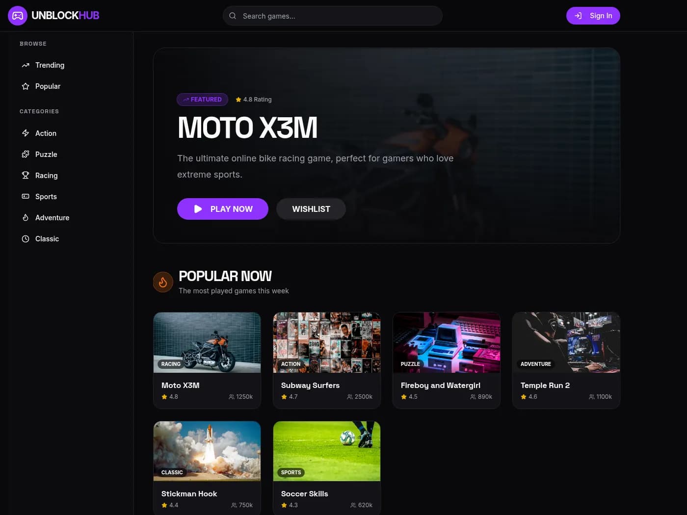 Unblock Games Hub