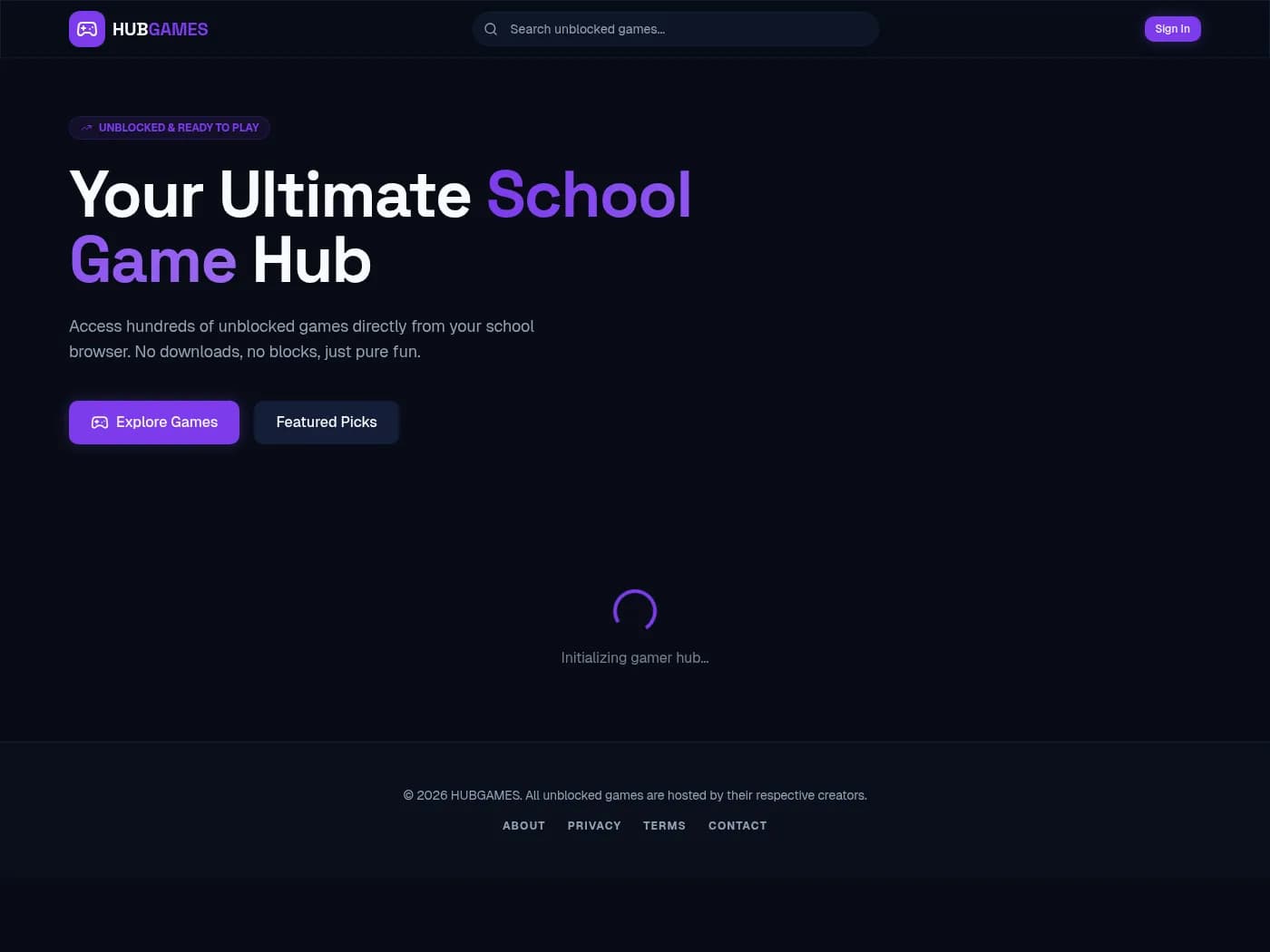 School Unblocked Games Hub