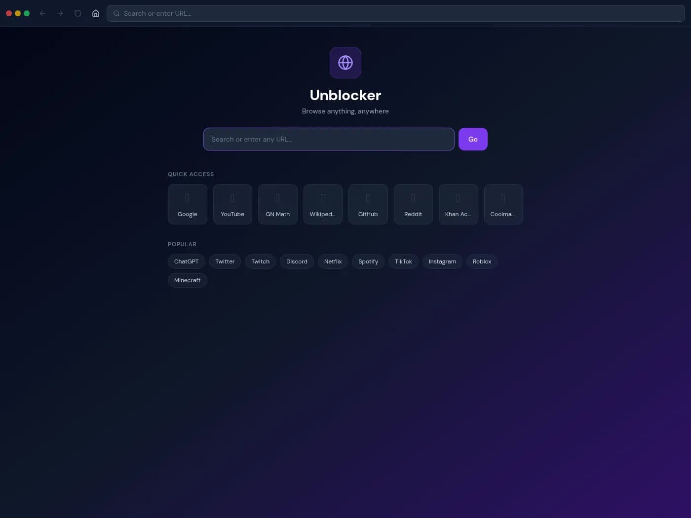 Unblocker Browser