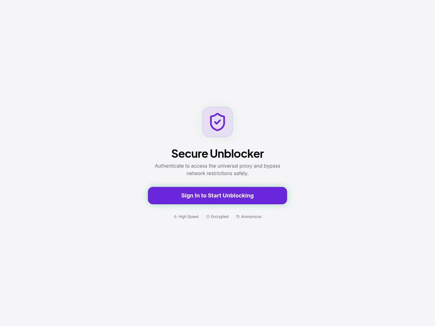 Universal Unblocker Proxy