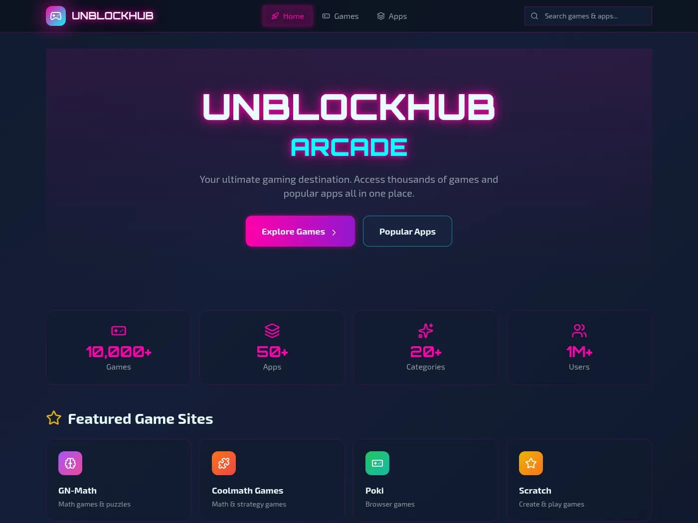UnblockHub Arcade