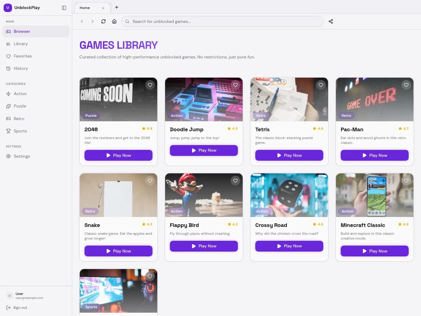 UnblockPlay Browser
