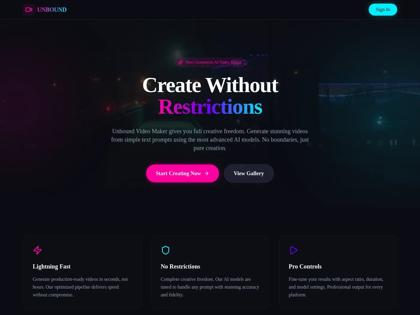 Unbound Video Maker