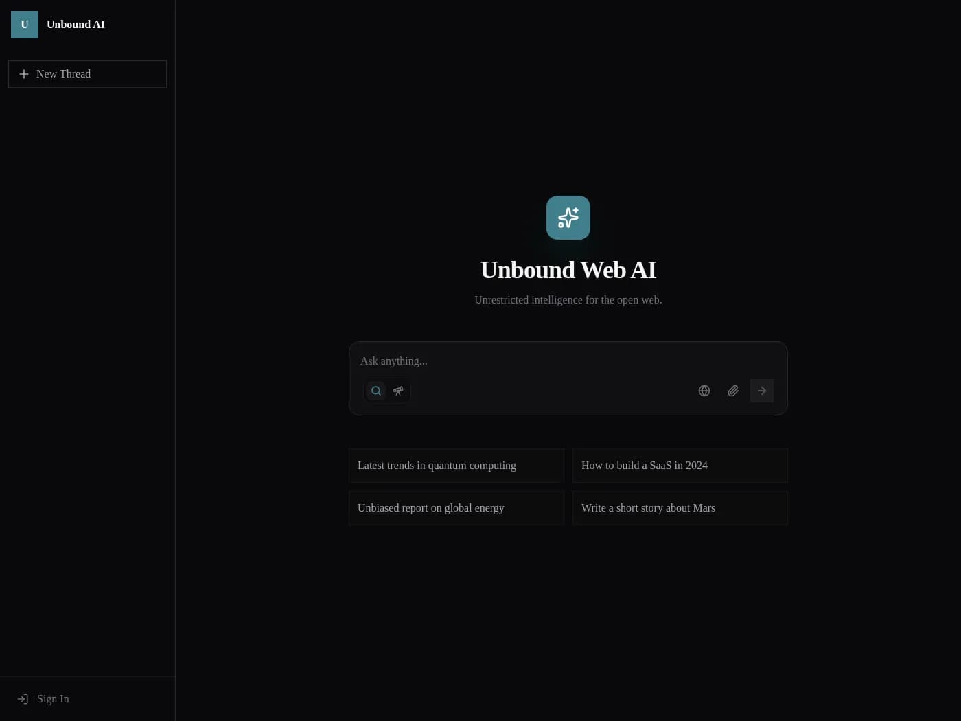 Unbound Web AI