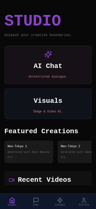 Uncensored AI Studio