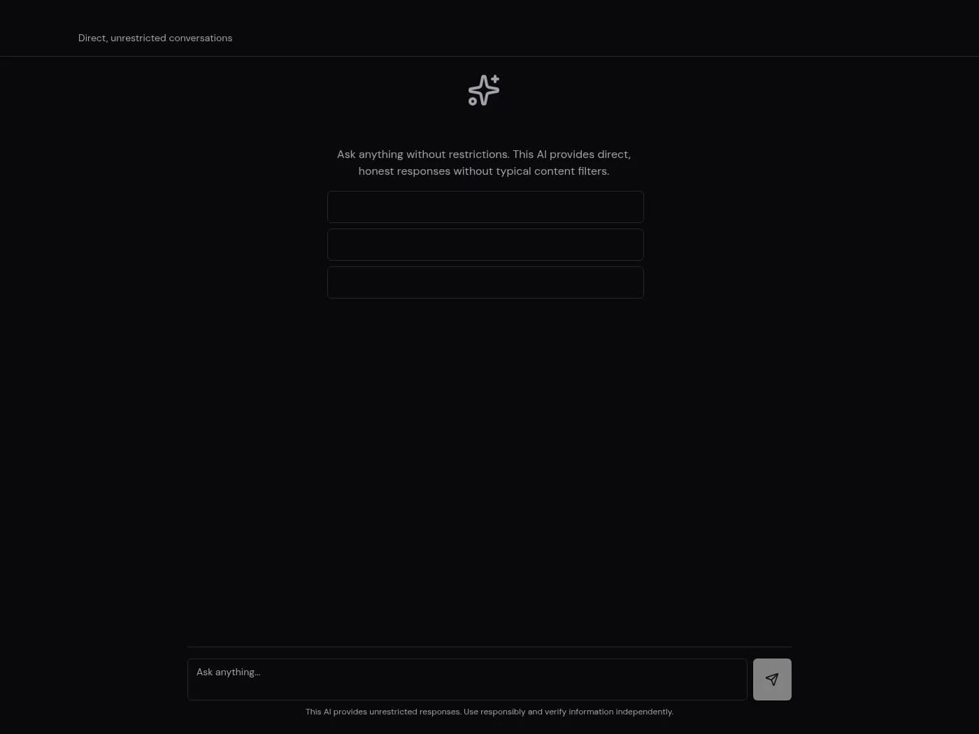 Uncensored AI Web