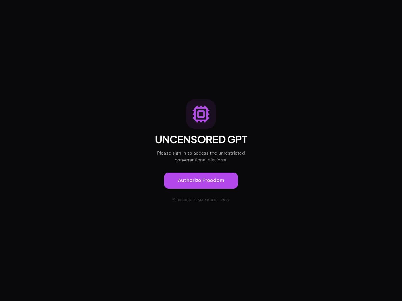 Uncensored GPT Chat