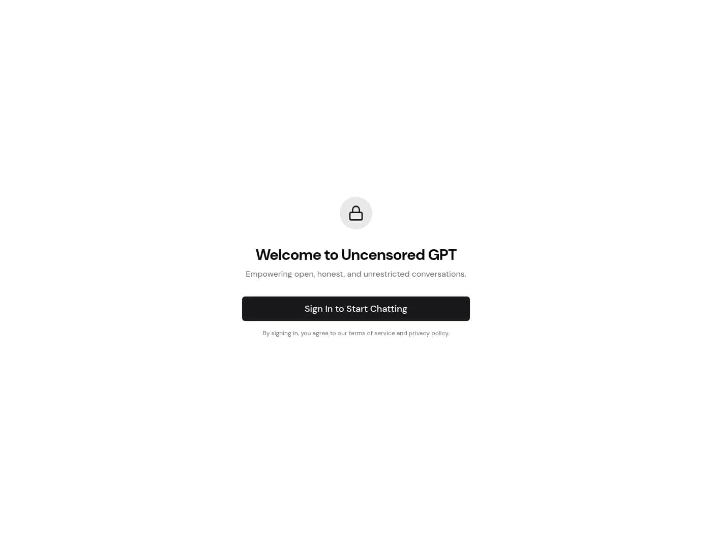 Uncensored GPT Chat