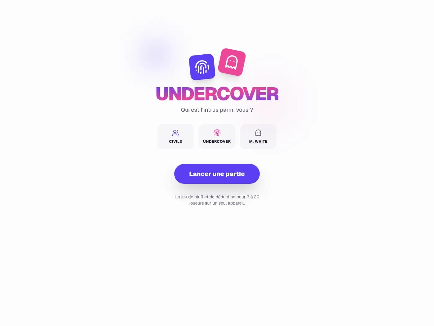 Undercover Game Web