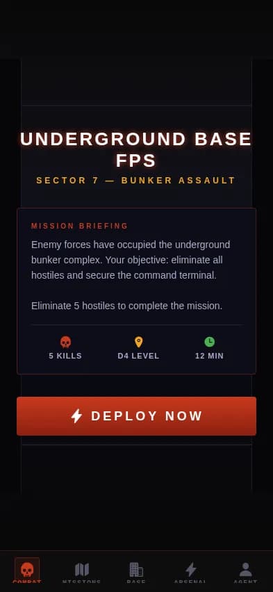 Underground Base FPS