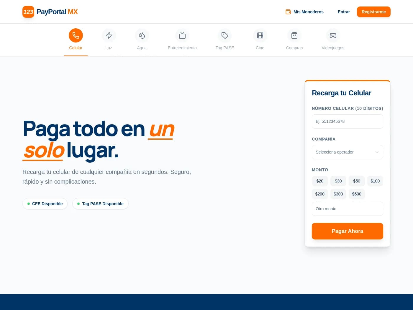 PayPortal MX Clone