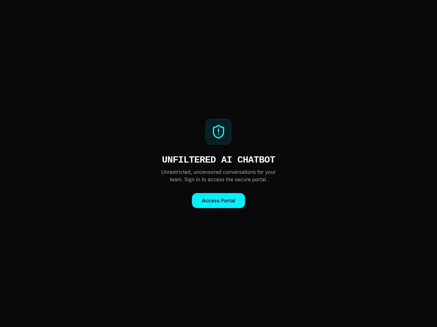 Unfiltered AI Chatbot