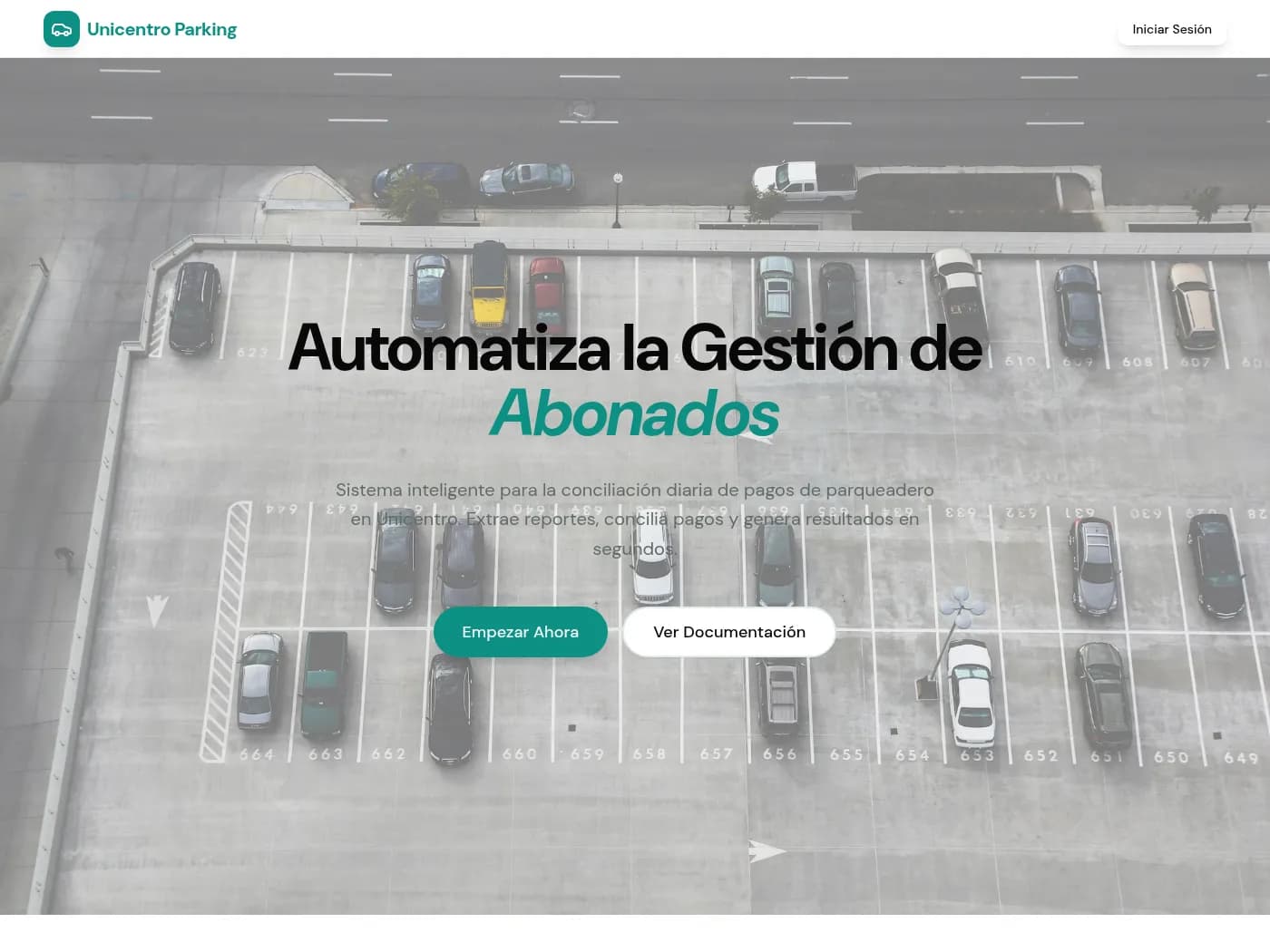 Unicentro Parking Manager